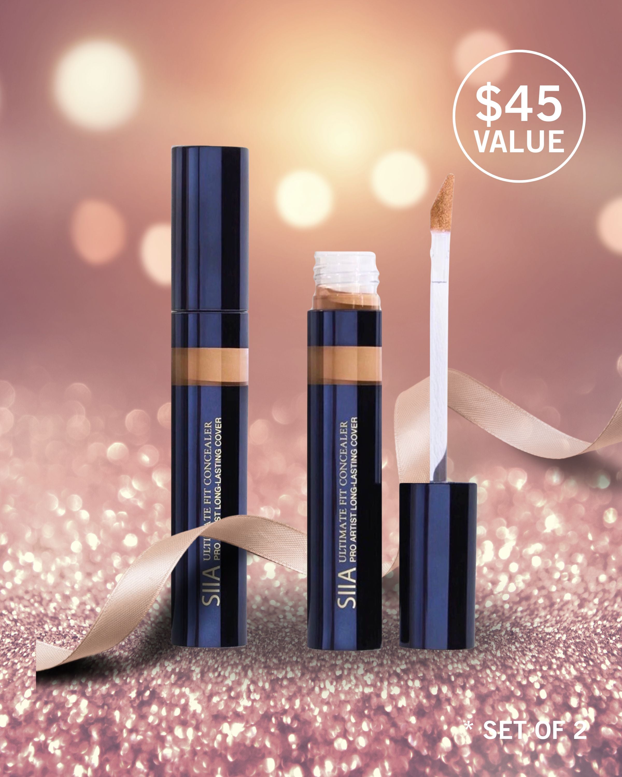 2-Pc. Ultimate Fit Concealer W303 Hazelnut Duo – Siia Cosmetics